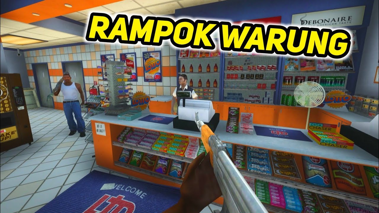 Ketika Npc Ngerampok Warung Gta Sa Funny Moments Youtube