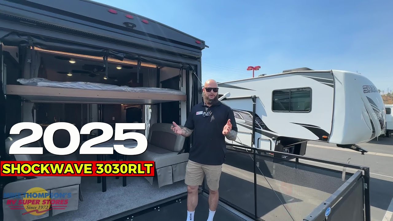 2025 Forest River Shockwave Toy Hauler Fifth Wheel - YouTube