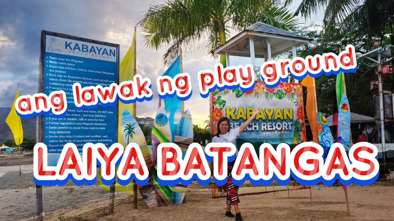 KABAYAN BEACH REAORT | LAIYA BATANGAS | ANG LAWAK NG PLAY GROUND ...