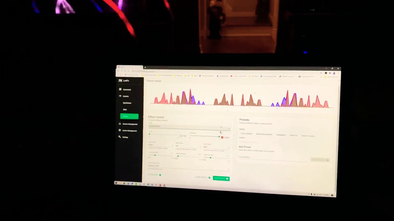 LedFX & WLED with 1M PEX tube diffuser - YouTube