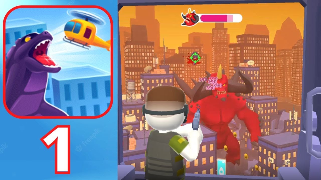 Heli Monsters - Gameplay Walkthrough Part 1 level 01-06 tutorial iOS ...
