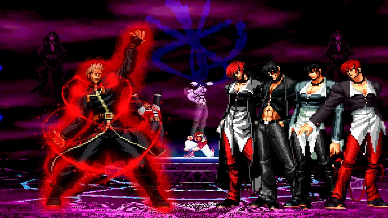 [KOF Mugen] Priest Goenitz vs Iori Yagami Team - YouTube
