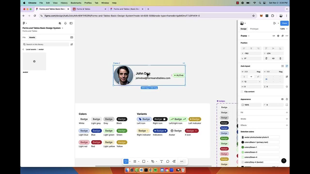 Badge component - Forms & Tables design system - YouTube