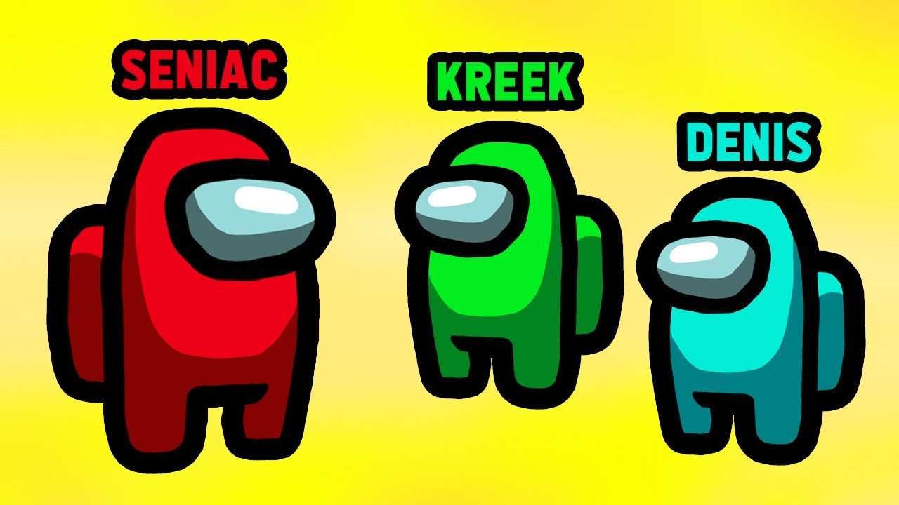 SENIAC vs DENIS & KREEKCRAFT in AMONG US! - YouTube