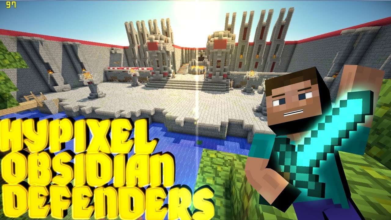 Minecraft PE Mini Game Obsidian Defenders by Hypixel !! [DOWNLOAD ...