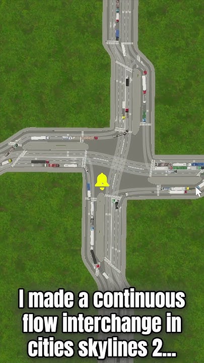 Continuous Flow Interchange in Cities: Skylines 2? #citiesskylines2 - YouTube