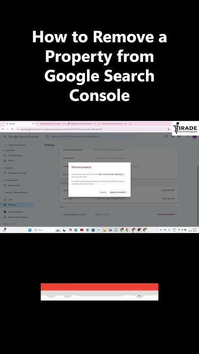 How to Remove a Property from Google Search Console#Googlesearchconsole #SEO #Website # ...