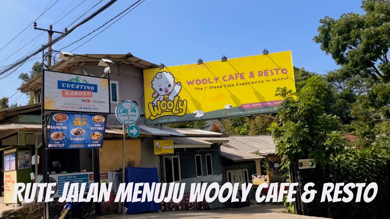 RUTE PERJALANAN MENUJU WOOLY CAFE & RESTO SENTUL BOGOR - YouTube