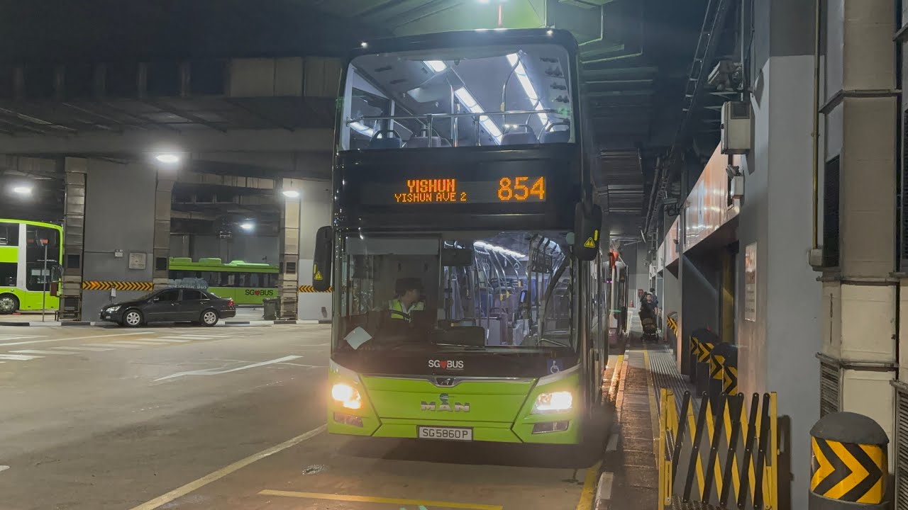 Tower Transit SG MAN ND323F A95 (Batch 3) SG5860P on Service 854 at ...
