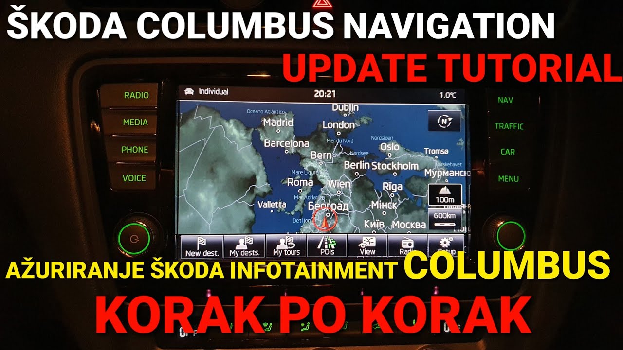 Skoda Columbus Navigation Infotainment Update Tutorial "For almost all ...