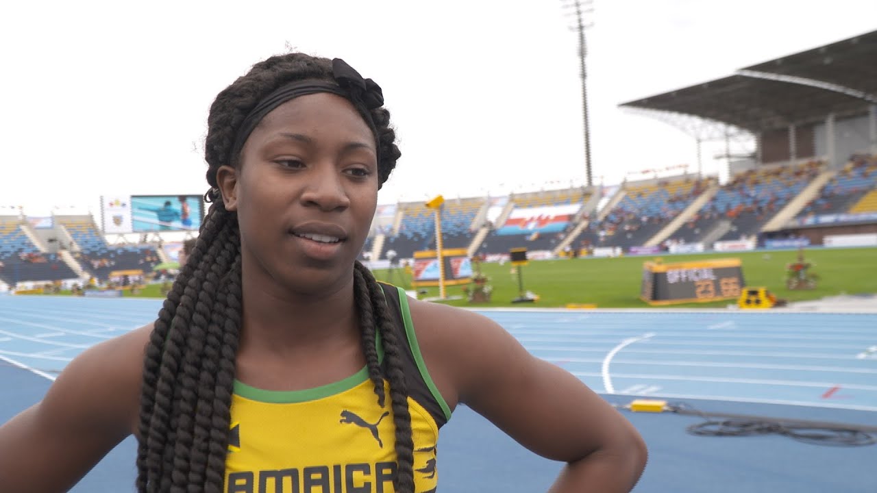 IAAF WU20 2016 Bydgoszcz 200m Women Heat Shanice REID JAM - YouTube