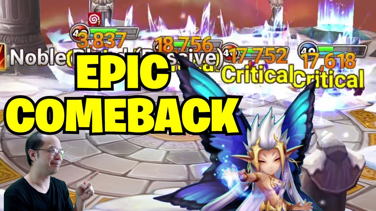 Summoners War - HIS EPIC RETURN SEALS THE WIN - YouTube