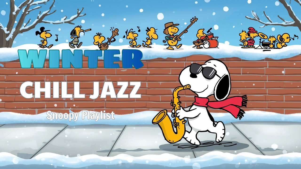 Cozy Winter Jazz with Snoopy ️ Chill Thursday Morning Coffee & Mood ...