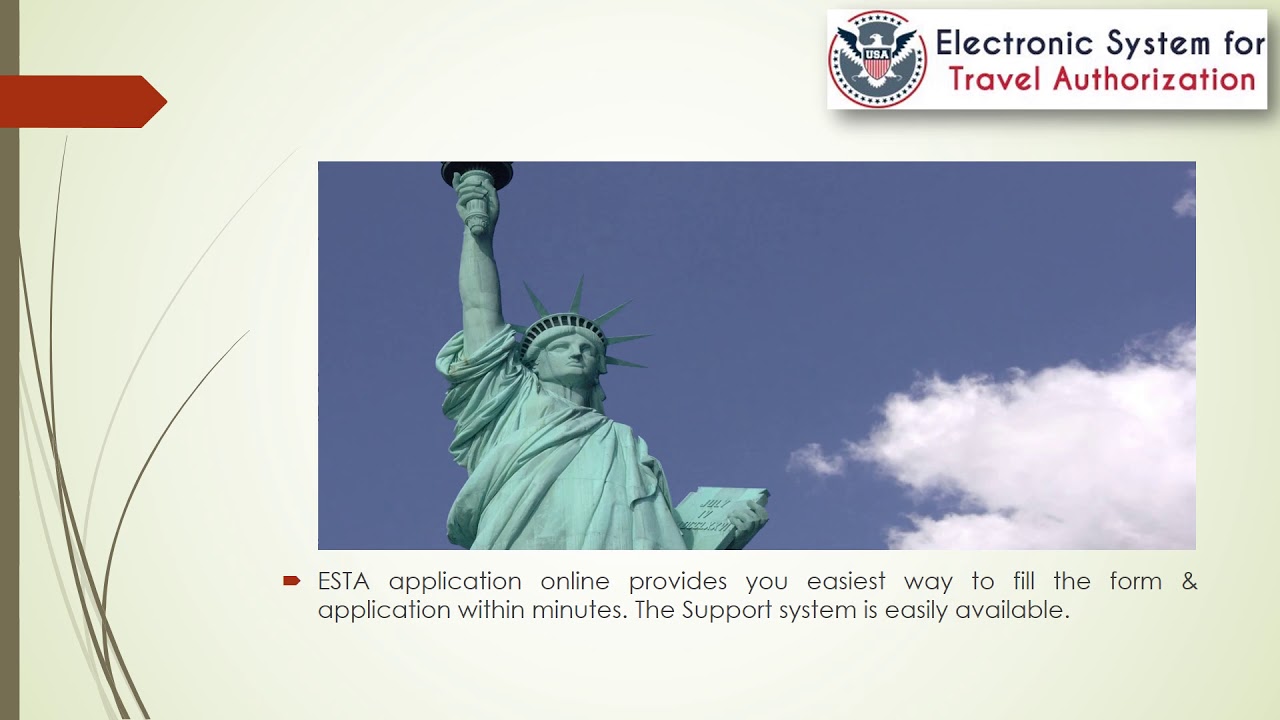 Online Application Form for ESTA - YouTube