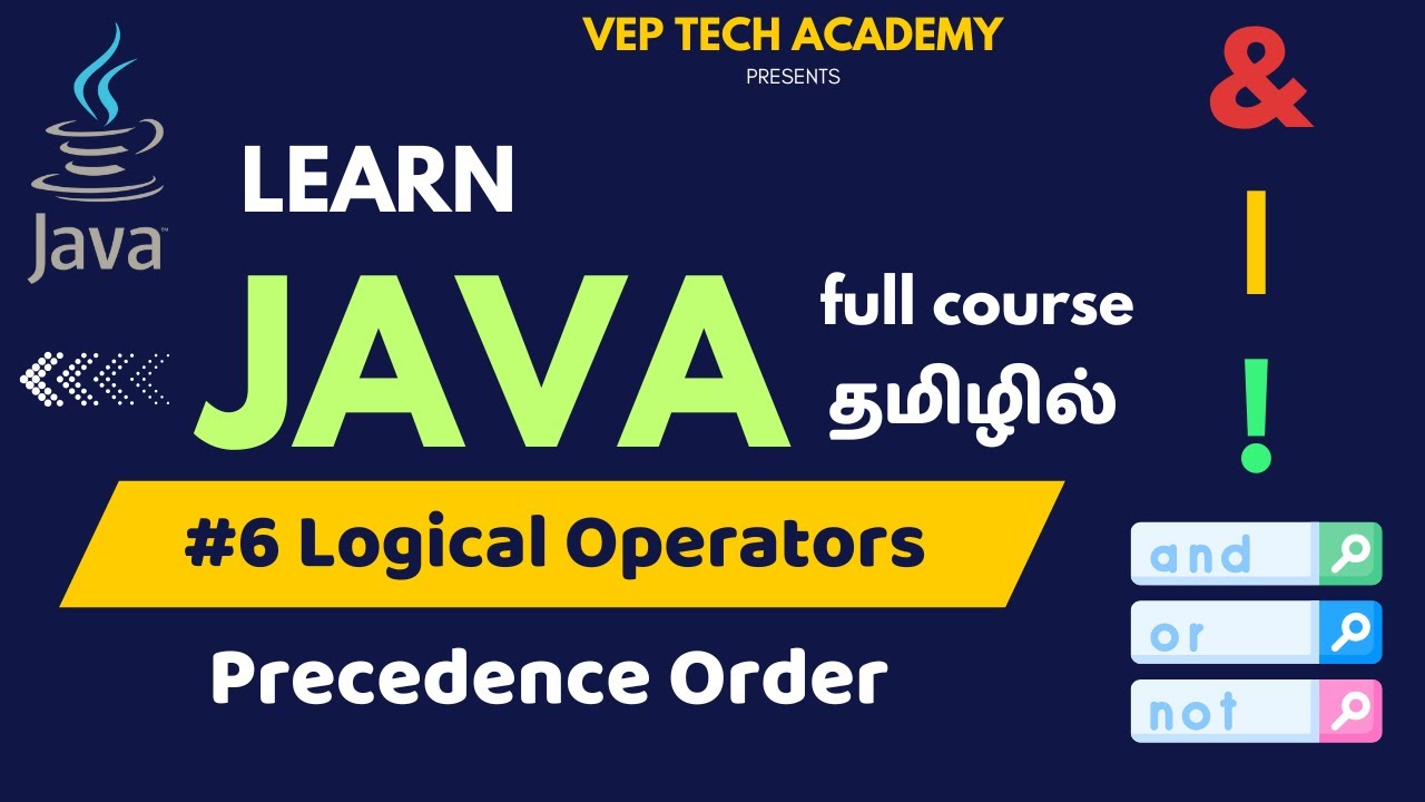 Logical Operators & Precedence Order in Java | Java Full Course in ...