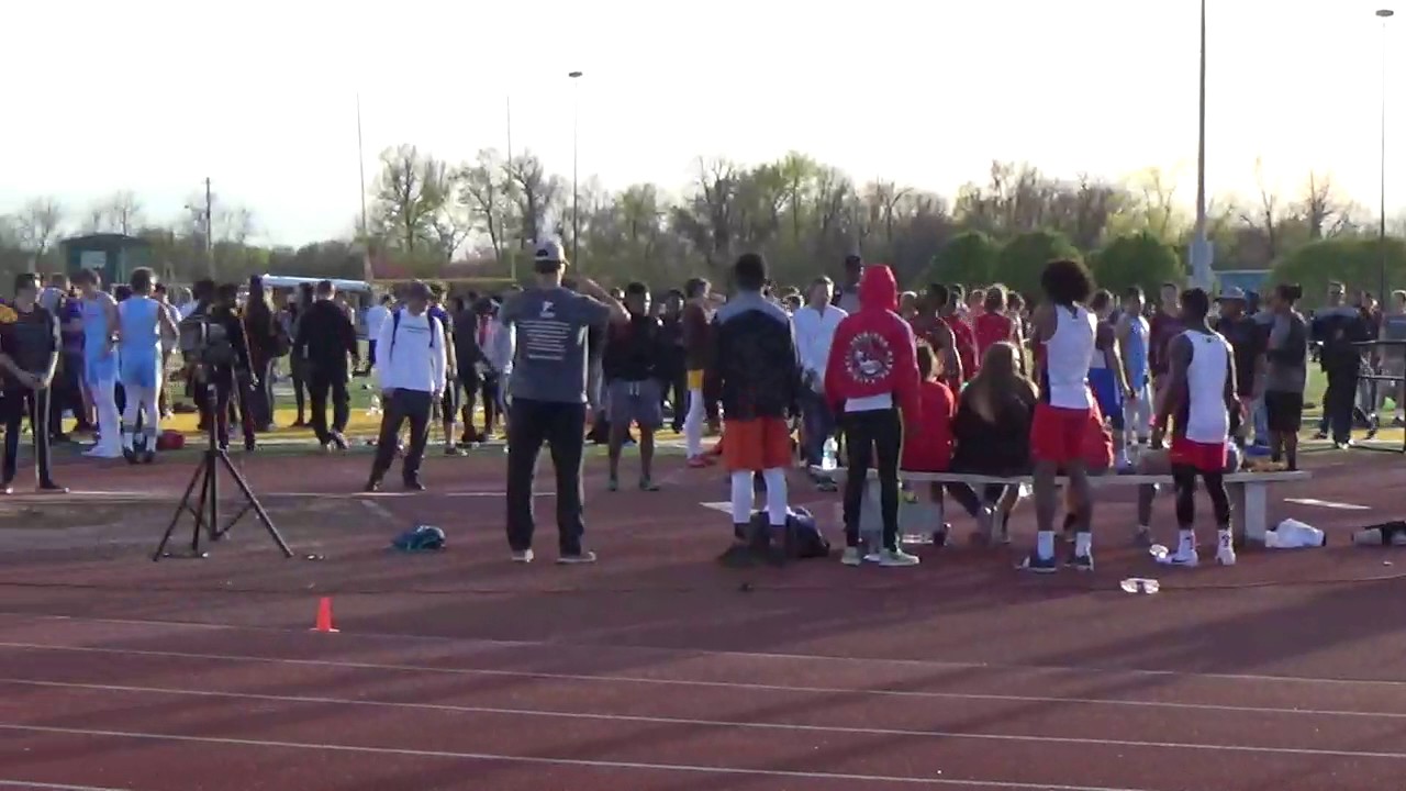 Rayvon Allen long jump at Hillcrest high school - YouTube