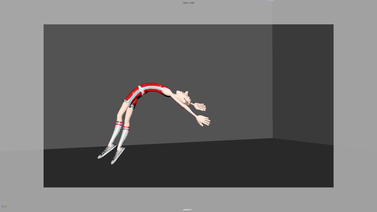 Back flip and jump animation - YouTube