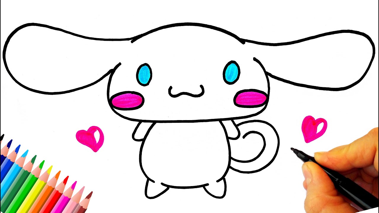 Cinnamoroll Çizimi - How To Draw Cinnamoroll - Sanrio - Cute Puppy Dog ...