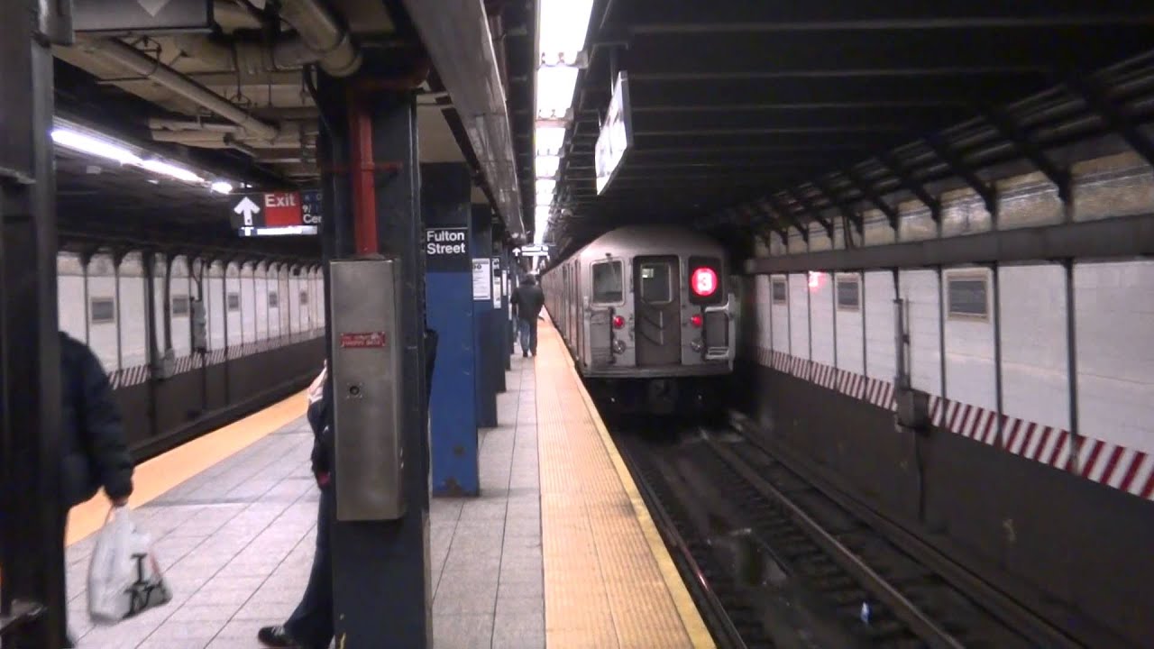 MTA NYC Subway : New Lots Avenue - bound R62 (3) Train Departing Fulton ...