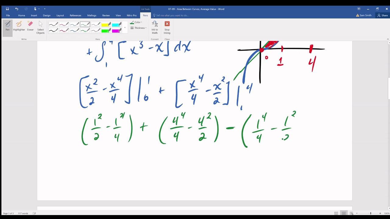 Calculus II - 17 - Area Between Curves Examples - YouTube
