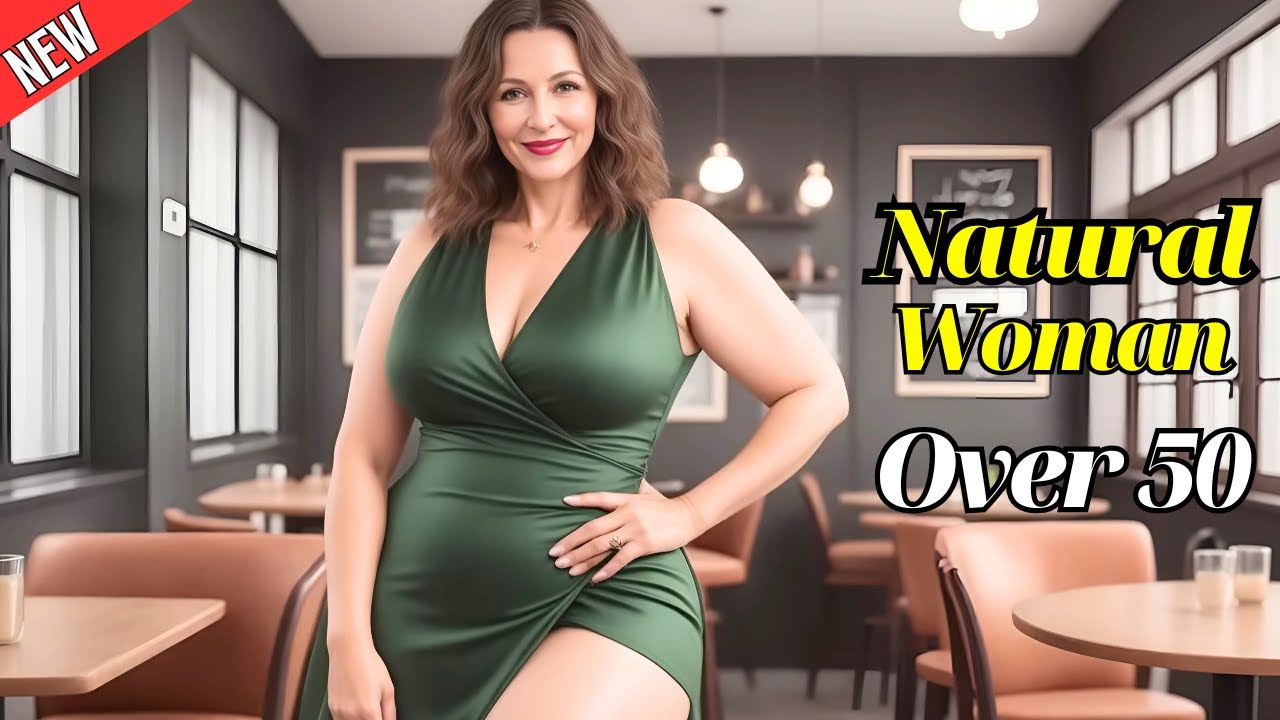 Natural Older Women Over 60 || Age-Defying Style: The Asymmetrical Neck Wrap Dress for Women ...