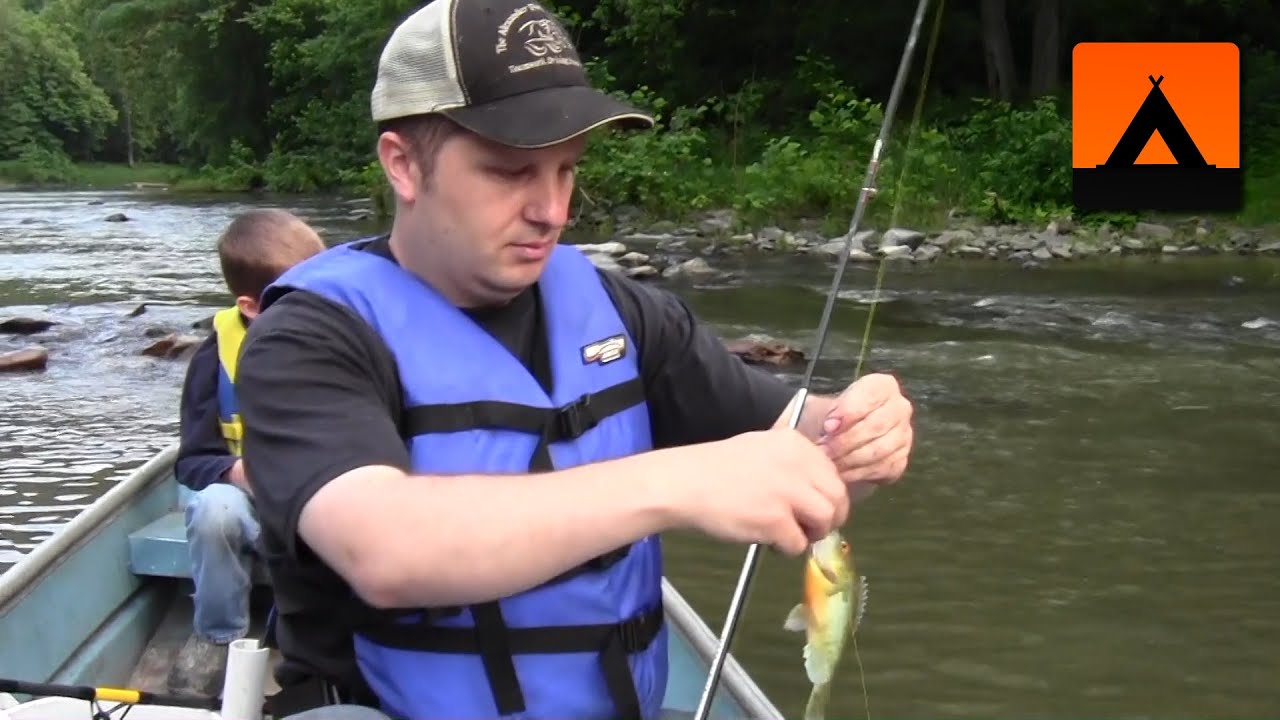 Where to find panfish on a river - three important factors - YouTube