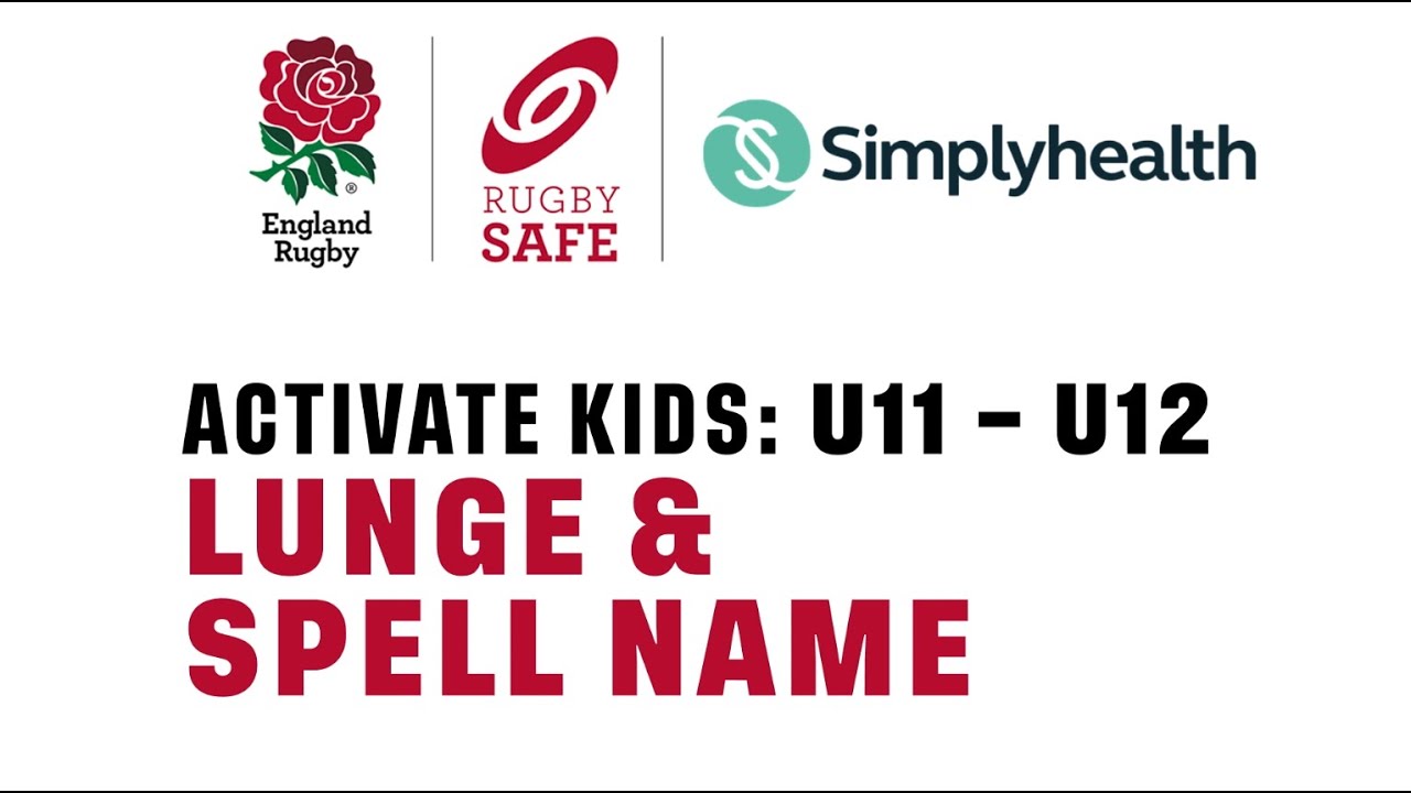 Activate Kids U11 - U12: Part C Lunge & Spell Name - YouTube