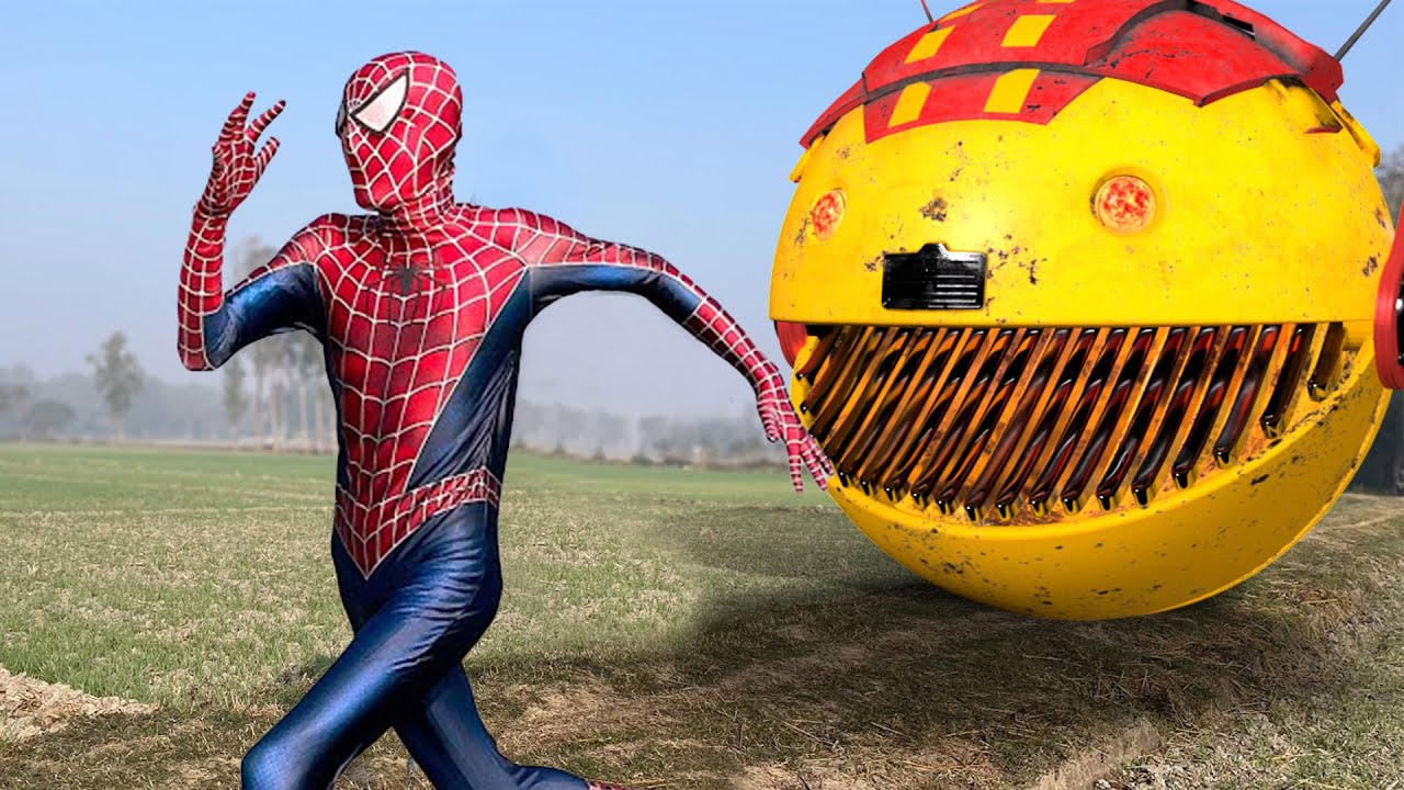 CAPTAIN-AMERICA vs SPIDER-MAN vs PAC-MAN #2 | Compilation Video |# ...