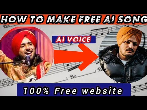 How to make AI song of Sidhu Moosewala !!Free AI website to change ...