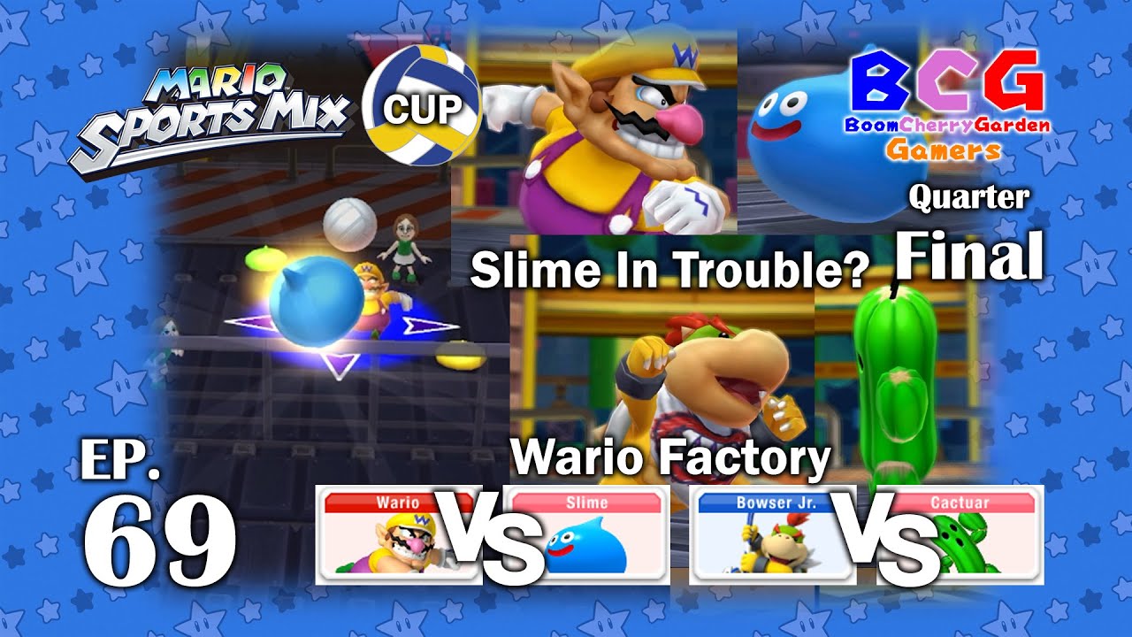 Mario Sports Mix Volleyball SS11 (Cup) EP 69 Wario Factory,Wario-Slime ...