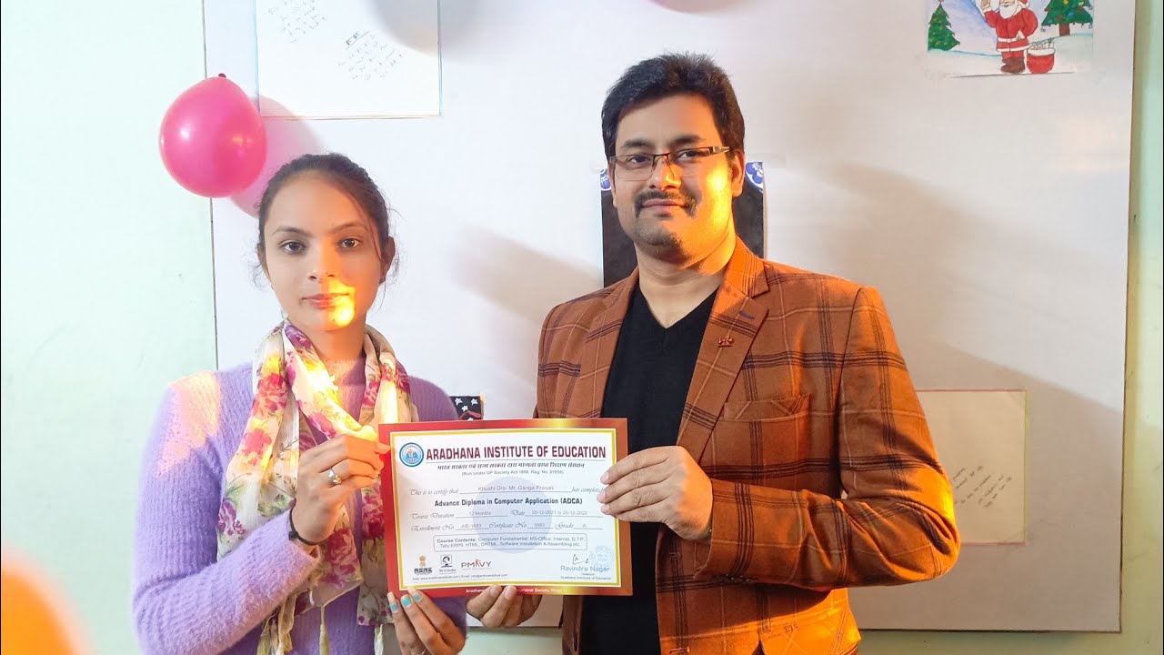 Diploma Distribution ceremony at Aradhana Institute| Batch 20-12-21 to ...