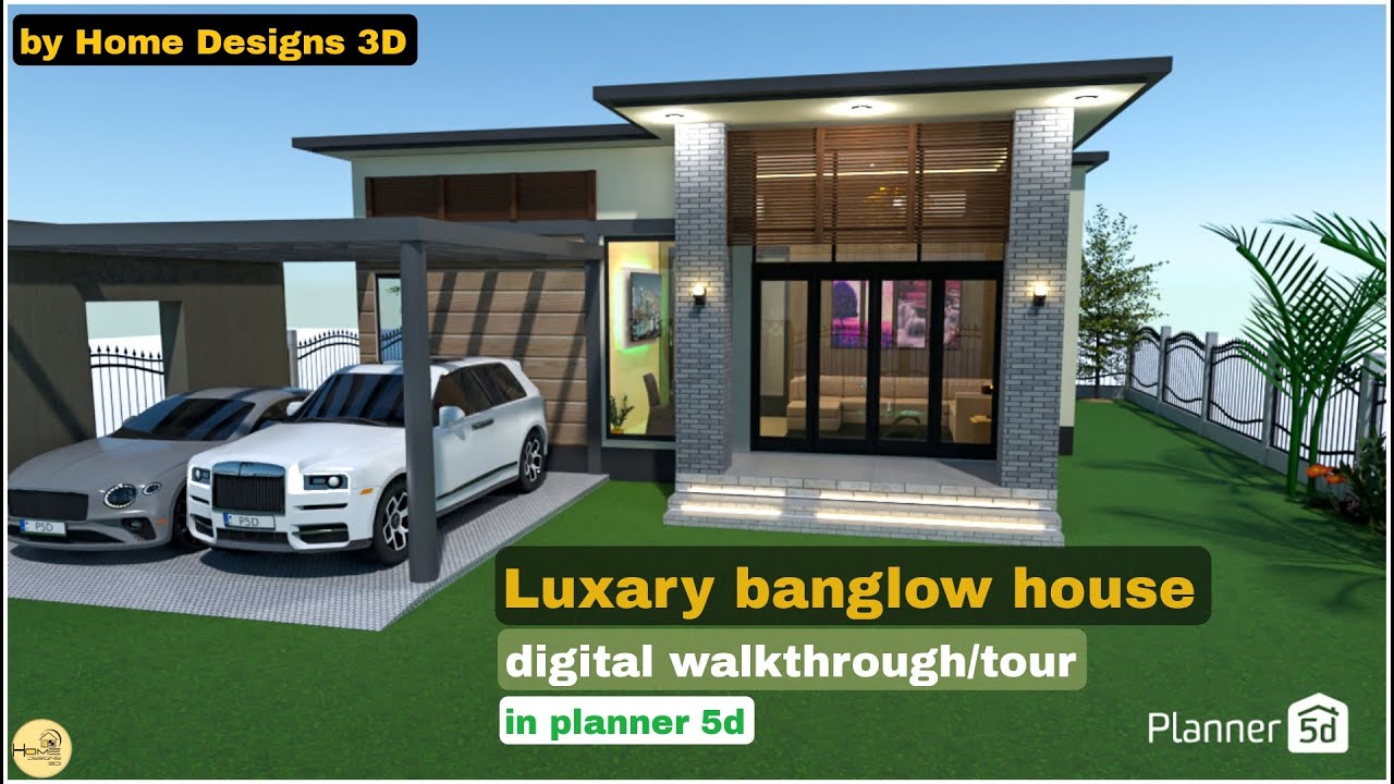 Digital walkthrough of Luxary banglow house 3bhk with luxary interior ...
