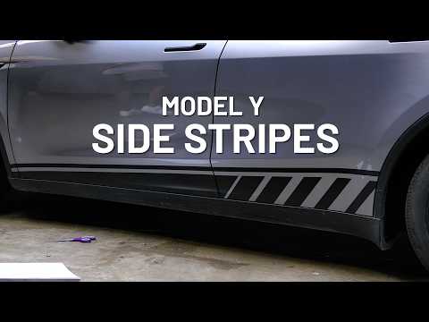Side Racing Stripes for Model Y - Install Guide