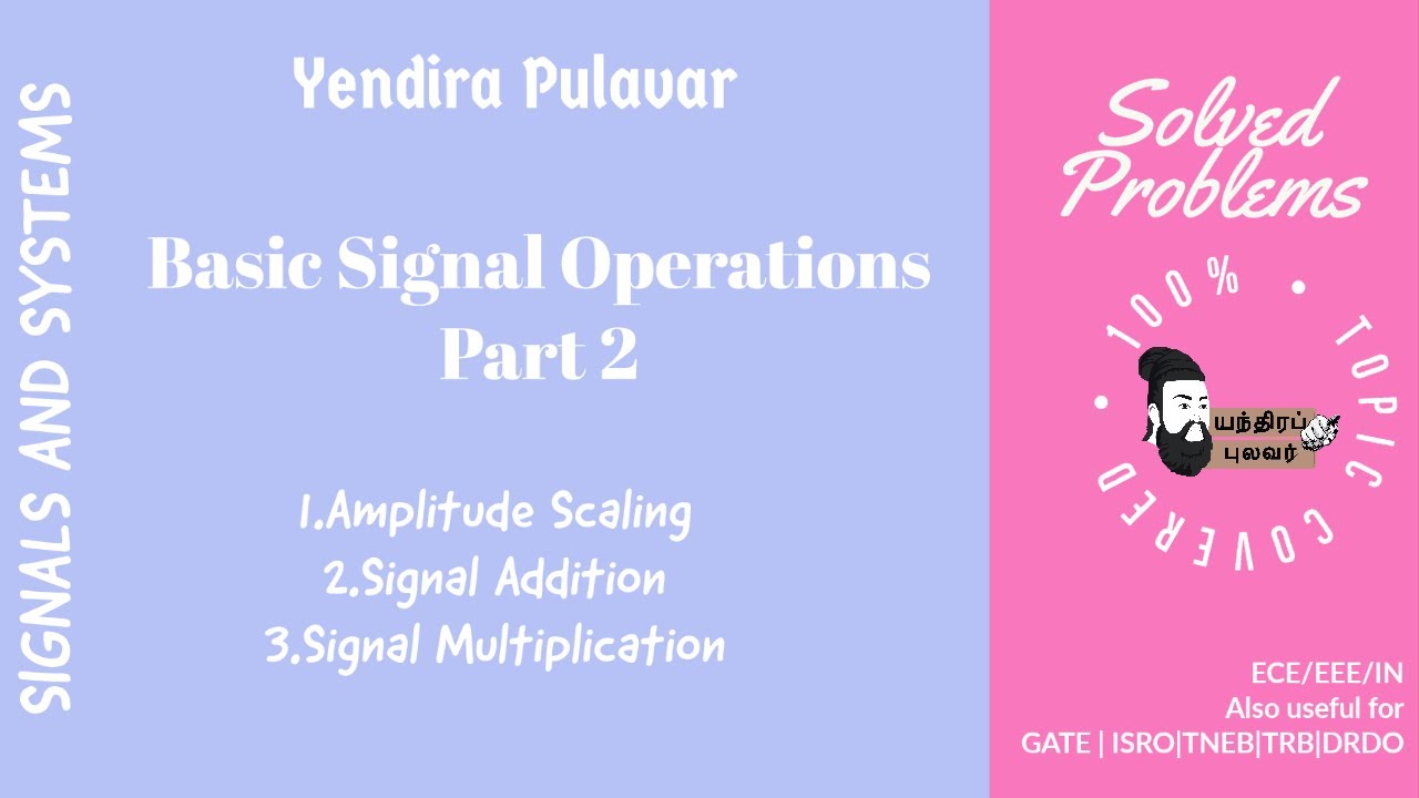 Basic Signal Operations-Part 2 Amplitude Scaling | Signal Addition ...