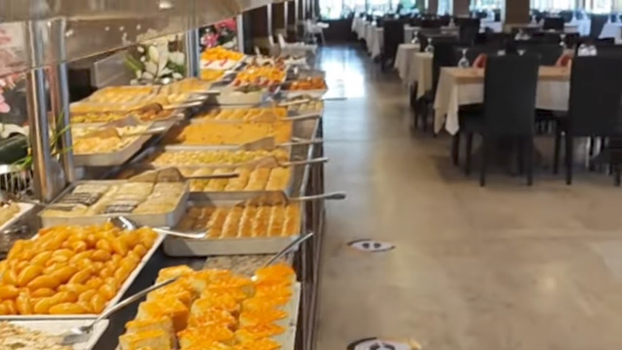 Food review at Club Turan Prince World in Side, Manavgat. Turkey, main ...