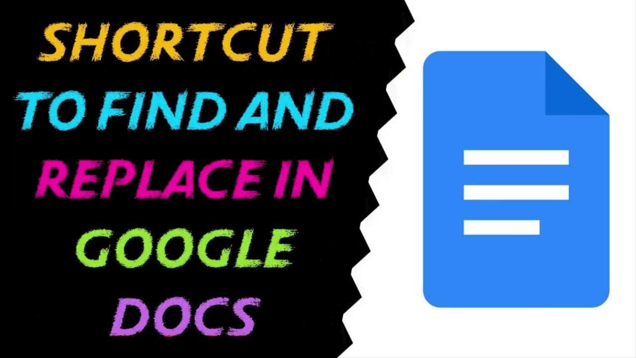 Shortcut To Find And Replace In Google Docs YouTube Shortcut To Find And Replace In Google Docs YouTube