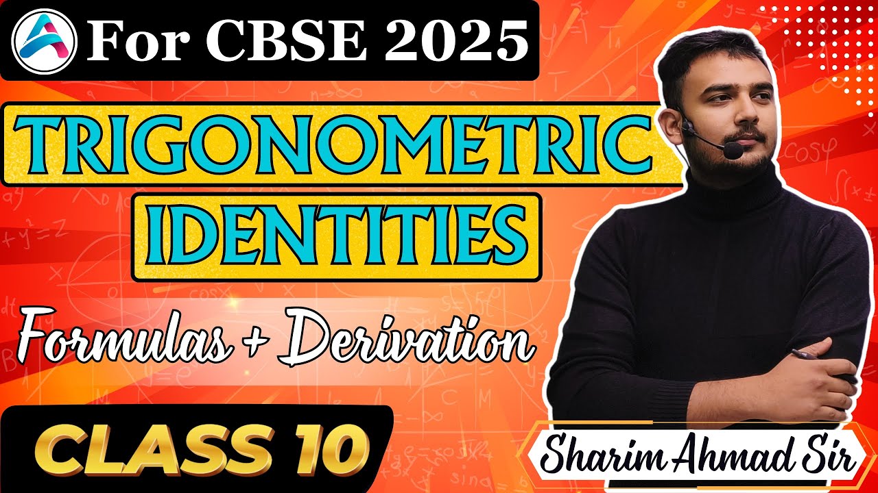 Trigonometric Identities Formulas | Chapter 8 | Class 10 |#cbse # ...