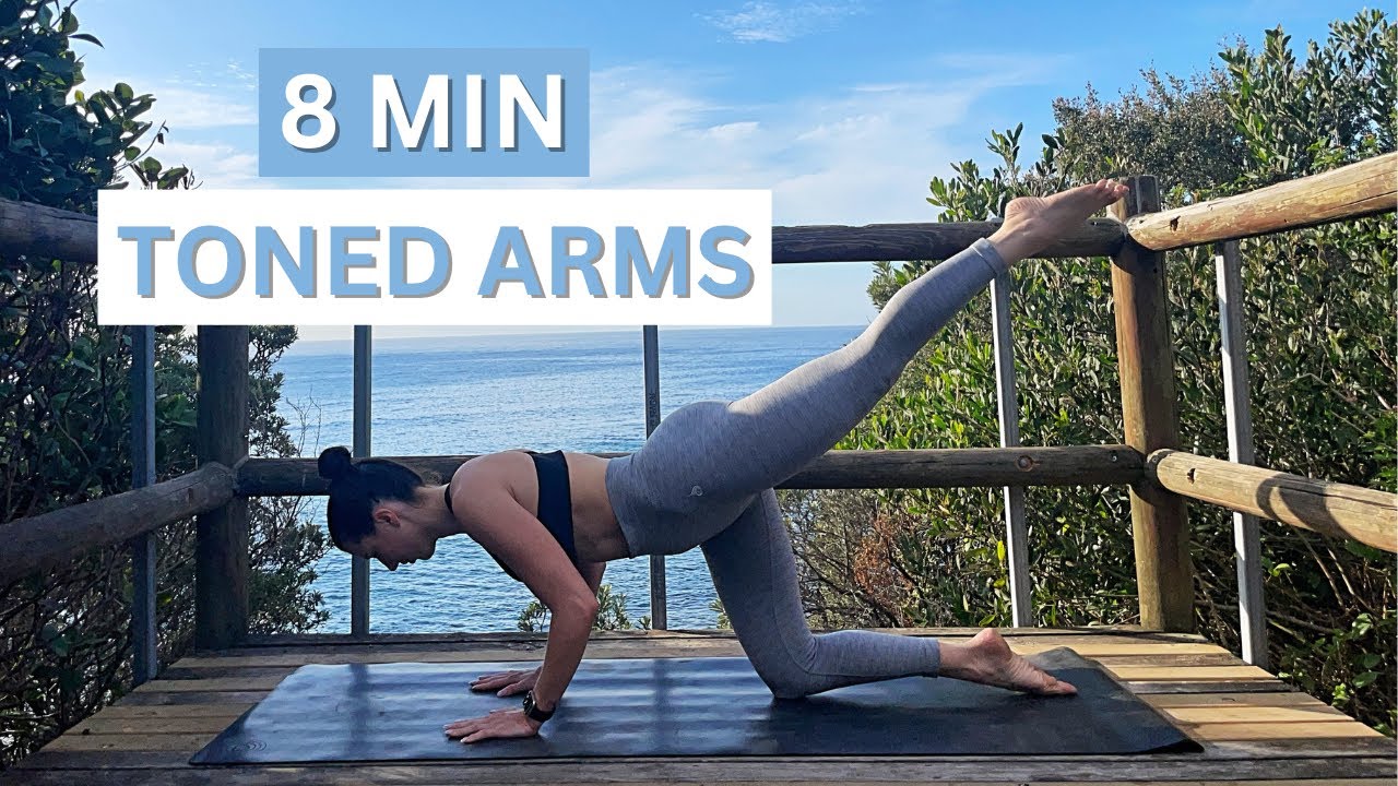 8 MIN TONED ARMS & CORE | No Equipment Upper Body Workout - YouTube