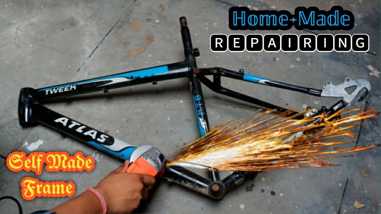 How To repair cycle Major bent frame // Best for beginners 🔥 (PART-2 ...