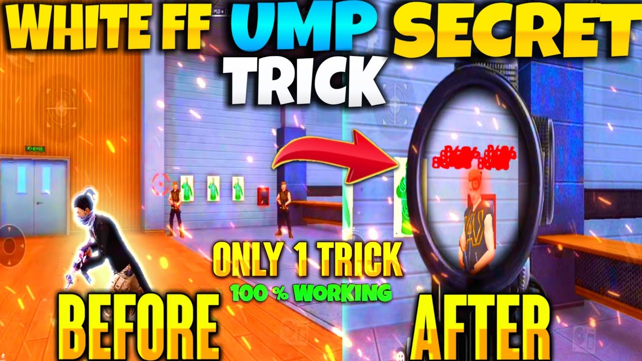 @WhiteFF UMP Aim Bot HEADSHOT trick “REVEALED” || UMP RED NUMBER TRICK ...