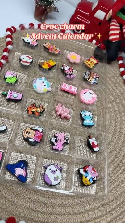 Croc charm advent calendar #christmas #croccharms #adventcalendar #christmastree #holiday - YouTube