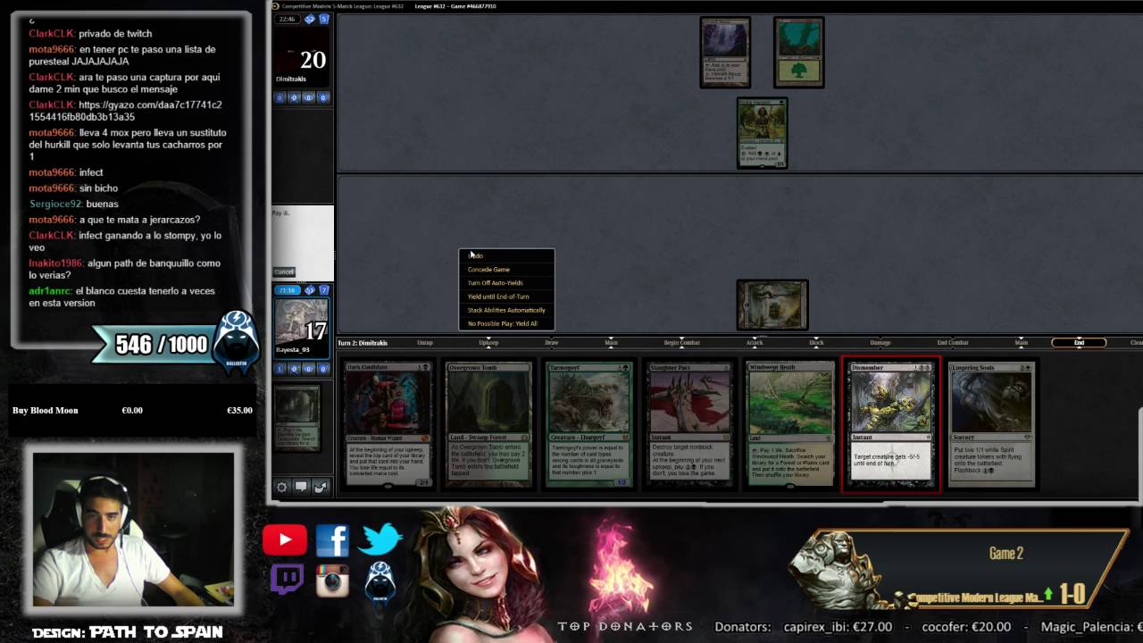 #MTG - Modern - BG Rock Vs Infect UG - YouTube