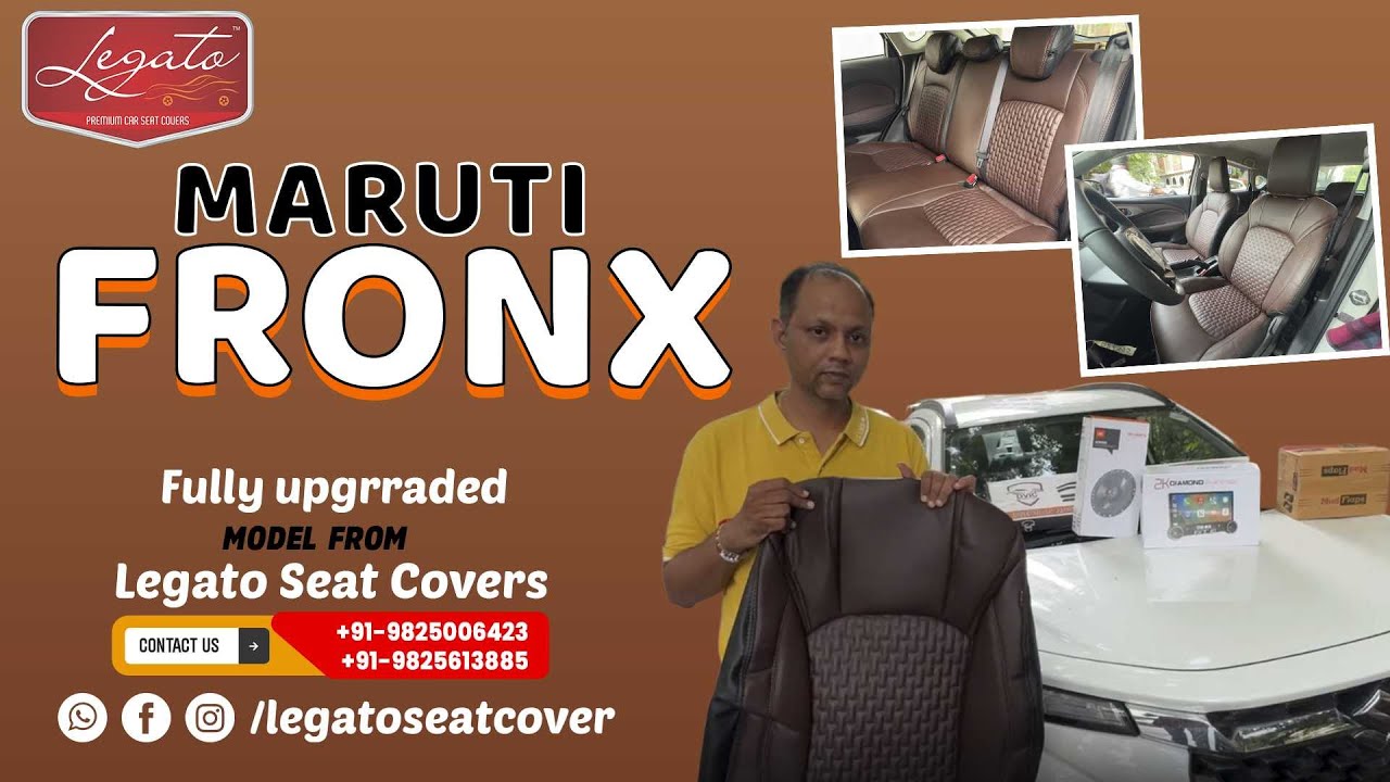 Legato Premium Series – Tailor-Fit Seat Cover Set for Maruti Fronx # ...