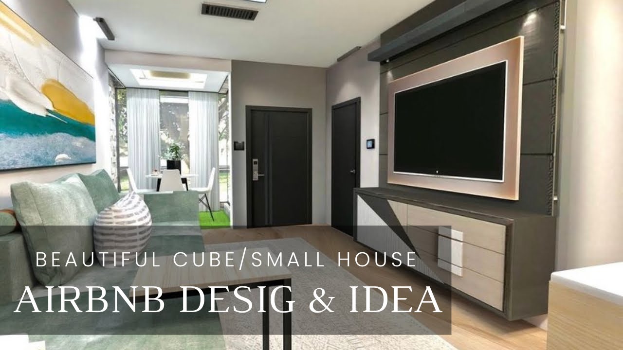 Beautiful cube luxury small house/Airbnb/ 3d interior - YouTube