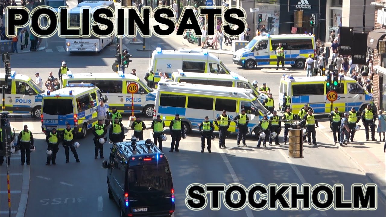 Football derby in Stockholm - Riot police activity [SE | 5.2023] - YouTube