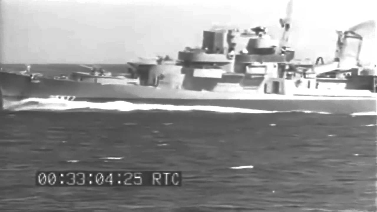 WW2 Firing Depth Charges, 12/18/1944 (full) - YouTube