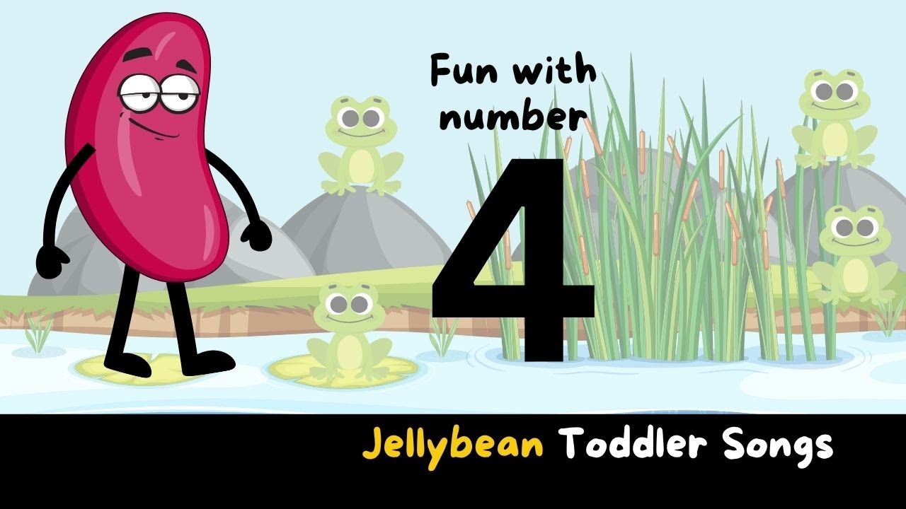 Learn the Number 4 - toddler song #toddler #toddlersongs - YouTube