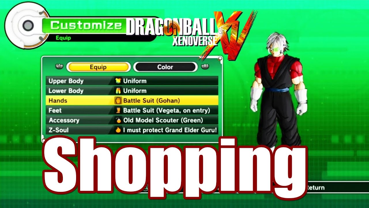 Dragon Ball Xenoverse Item l Clothing l Skill l Gift Shop - YouTube