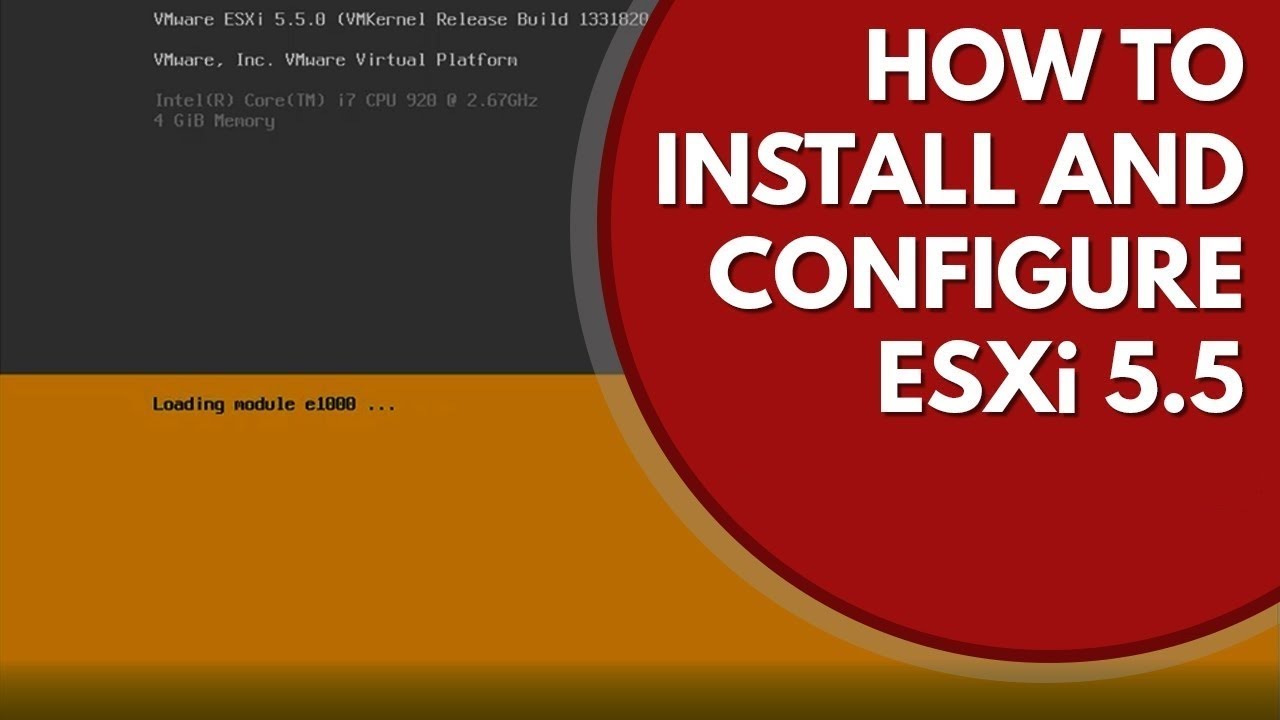 How To Install And Configure Vmware Esxi On Vmware Workstation Vsphere Computer Nuggets