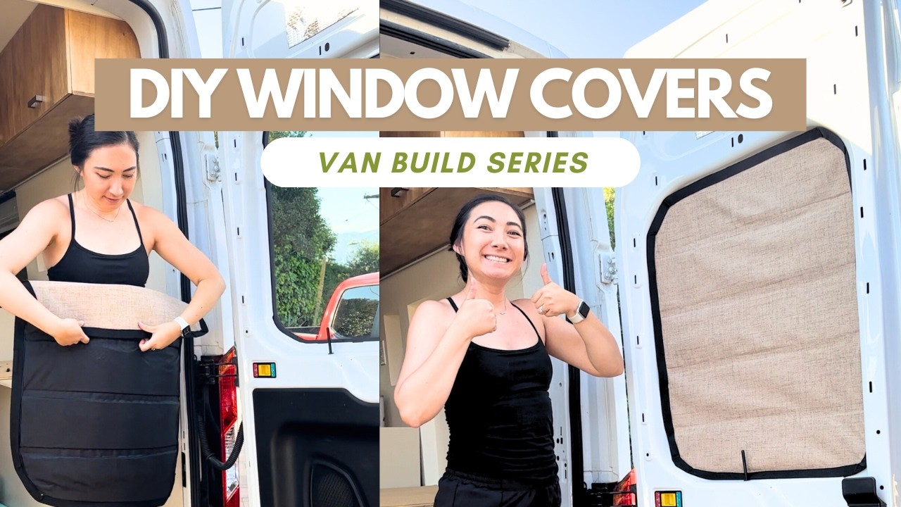 Easy DIY Window Covers (No Sewing) | Van Build Series (Ep. 25) - YouTube